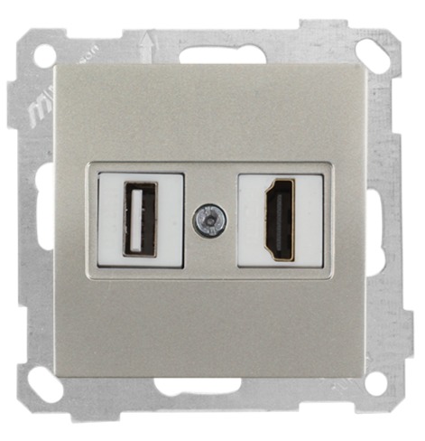 Mutlusan: Candela Mek+Tuş Data Prizi 1*Usb/1*Hdmı