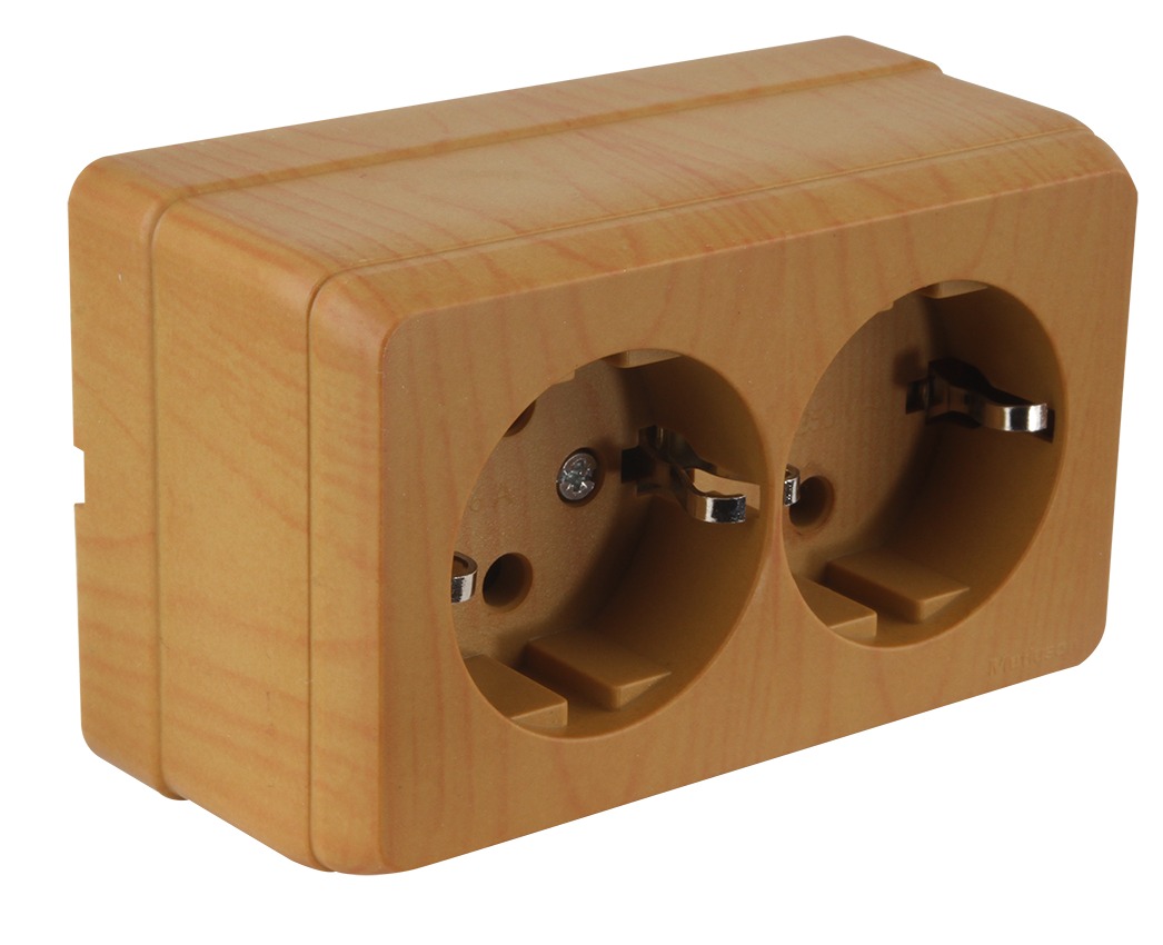 Mutlusan: Bron S/Ü İkili Top.lı Priz Porselen