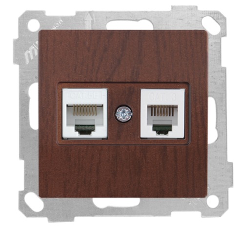 Mutlusan: Daria Mek+Tuş Tlf Data Priz (Rj12 Cat3 + Cat5e)