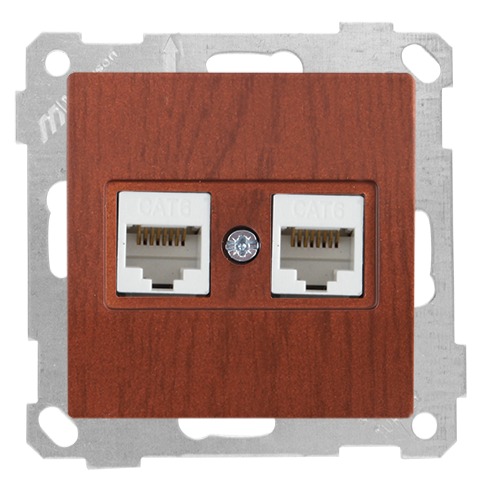 Mutlusan: Daria Mek+Tuş Data Prizi 2*Rj45 (Cat6)