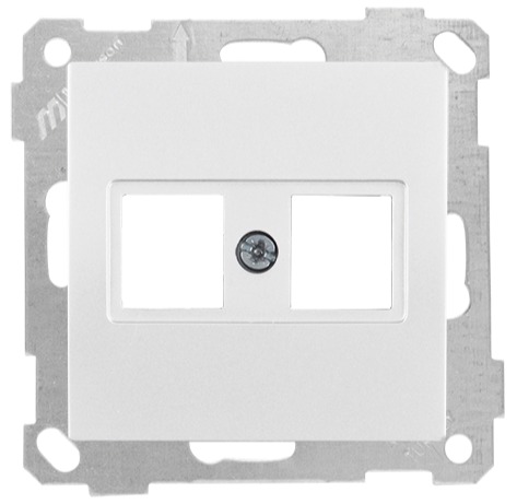 Mutlusan: Candela Mek+Tuş Data Prizi 2*Rj45 (Kon.süz)