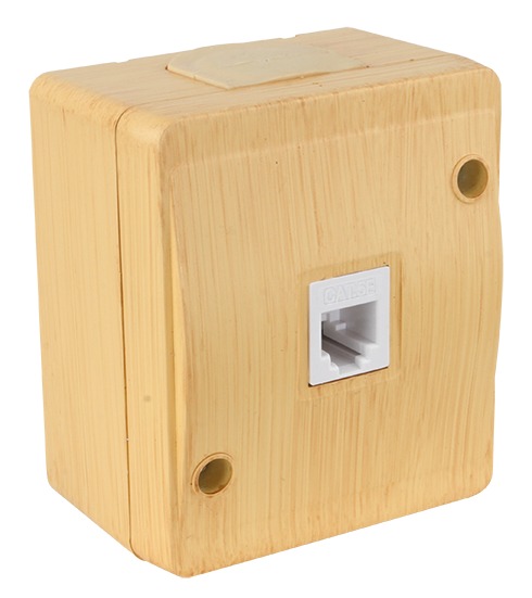 Mutlusan: NEMLİYER DATA PRİZİ 1*RJ45 (CAT5E) AHŞAP AÇIK KAYIN