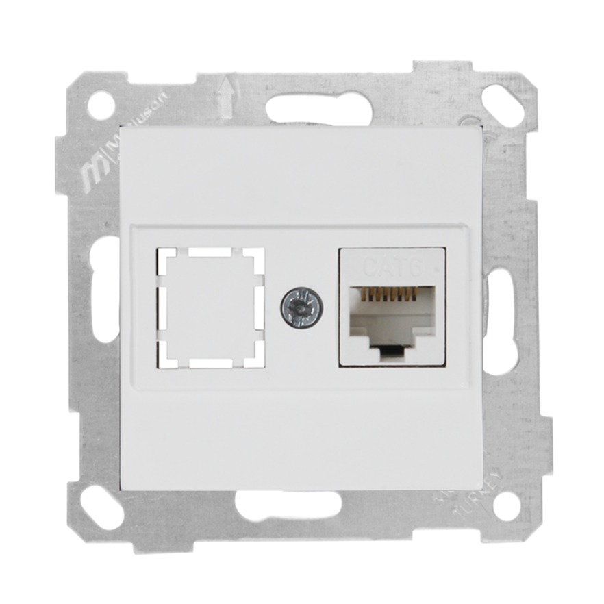 Mutlusan: Rita Mek+Tuş Data Prizi 2*Rj45 (Cat6)